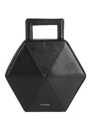 ALOHAS Leather Minaudière - Black