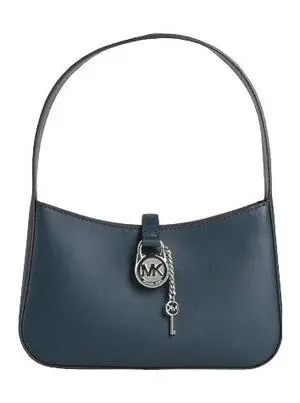 Michael Kors Leather Baguette Bag - Navy