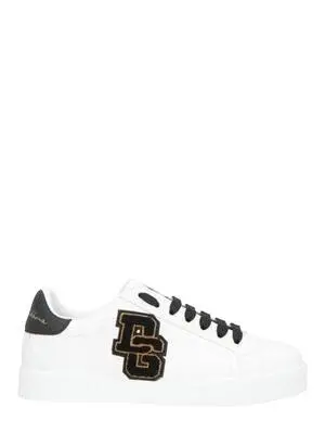 Dolce & Gabbana Calfskin Low-top Sneakers - White