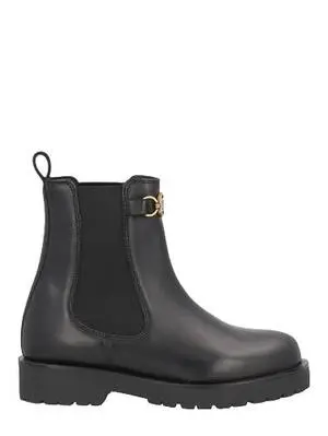 TWINSET Ankle Boots In Leather - Black