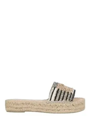 Manebí Jacquard Espadrille Sandals - Beige