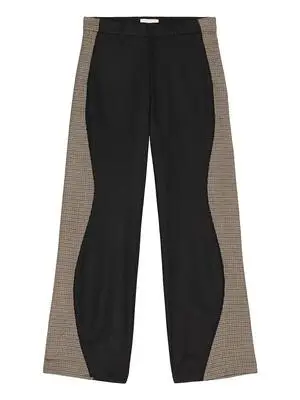 MIMCHIK Twist Trouser - Houndstooth Black