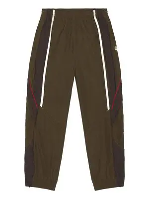 Martine Rose Layered Track Pant In Dark Green - Green & Dark Green