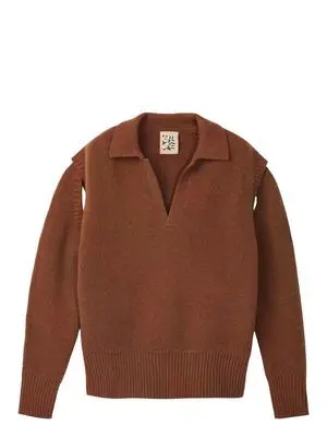 Camper Polo-neck Wool Sweater - Brown