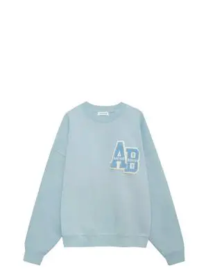 ANINE BING Cotton Sweatshirt Blue