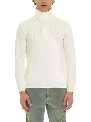 ROBERTO COLLINA Roll-neck Sweater - White