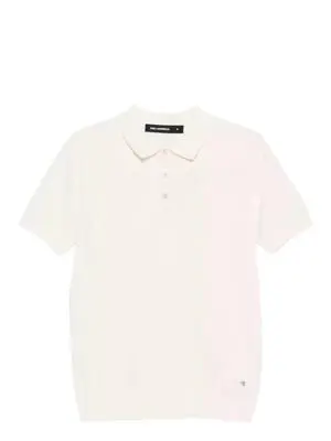 Karl Lagerfeld Short-sleeved Polo Shirt - Neutrals