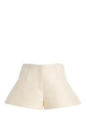 BRANDON MAXWELL Brandon Maxwell Bell-Shaped Wool-Silk Mini Shorts
