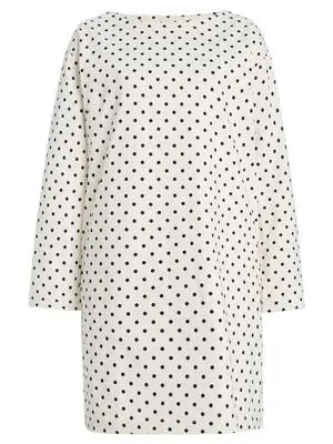 Posse Bea Polka-dot Cotton Mini Dress - Black,white