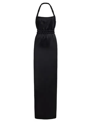Bevza Kosa Rope-detailed Maxi Dress - Black