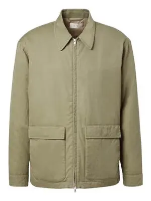 THE ROW Justo Gabardine Down Field Jacket - Green
