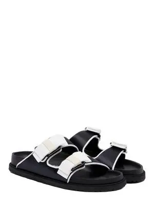 BIRKENSTOCK Arizona Bow-detail Satin Sandals - Black