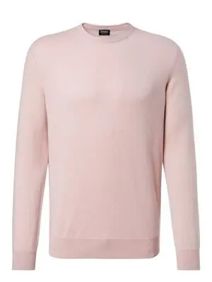 Zegna Cashmere Crewneck Sweater - Pink