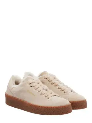 Bogner Lucerne Shearling-lined Suede Sneakers - Beige