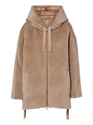 Max Mara Olivia Reversible Alpaca And Wool Down Jacket - Beige