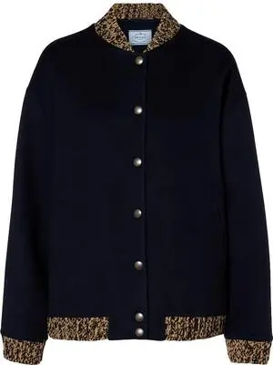 Prada Wool And Cashmere Cardigan - Blue