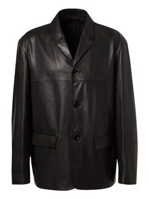 LEMAIRE Leather Jacket - Black