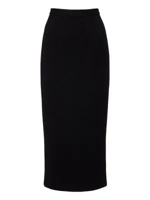 Dolce & Gabbana Virgin Wool Pencil Skirt - Black