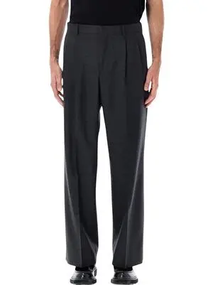 SUNFLOWER Wide-Leg Wool Twill Trousers