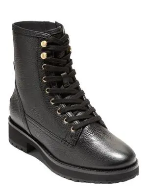 Cole Haan Lyndon Waterproof Lace-up Boot - Black