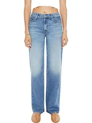 MOTHER Tunnel Vision Sneak High-waist Wide-leg Jeans - I Am A Winner