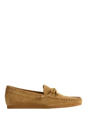 Madewell Suede Driver With Whipstitch Detailing - Classic Desert