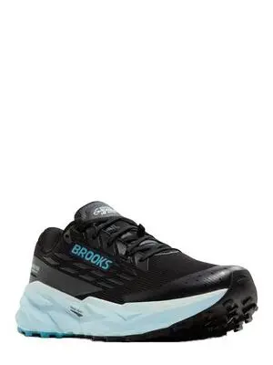 Brooks Cascadia 19 Gtx Waterproof Trail Running Shoe - Black/ebony/blue Flower