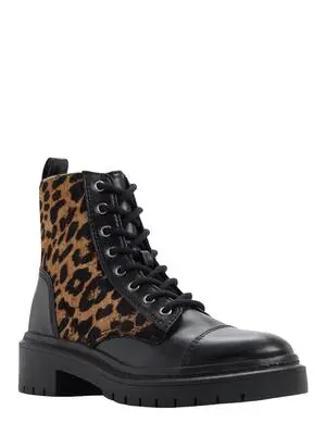 Aldo Lace-up Lug Sole Bootie - Brown Multi