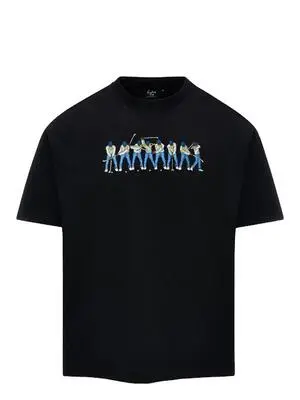 EASTSIDE GOLF Sequence Embroidered T-shirt - Black