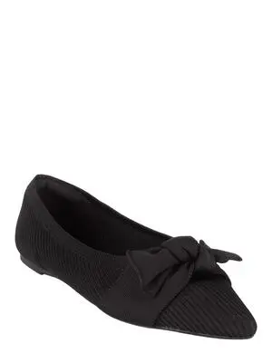 Tahari Montserrat Pointed Toe Flat Black