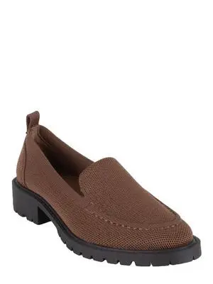 Tahari Siena Knit Loafer - Dark Brown