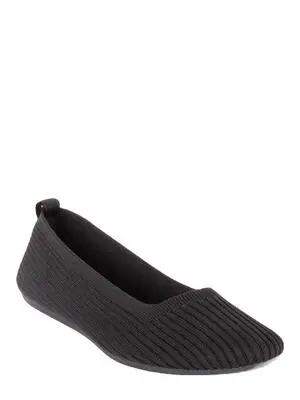 Tahari Vilamoura Knit Ballet Flat - Black