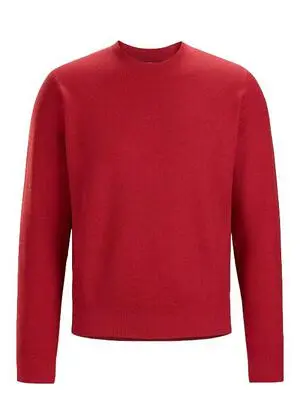 Veilance Crewneck Wool Blend Long Sleeve Sweater Carmine