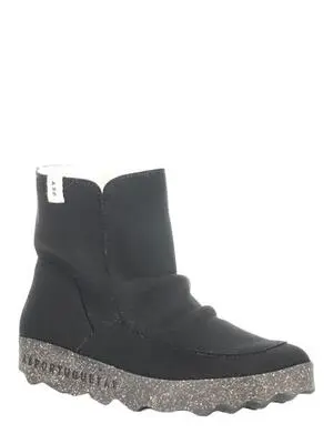 Fly London Cuff Faux Shearling Bootie - Black