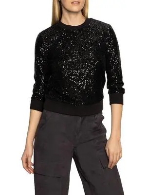 Sanctuary Sparkle Knit Top - Black