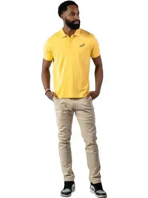 WOODPECKER Pima Cotton Polo Shirt - Canary Yellow