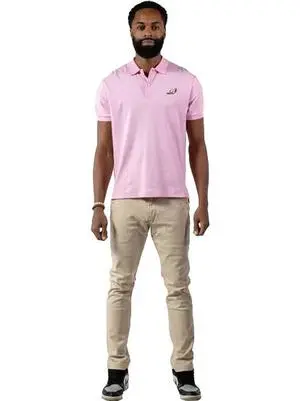WOODPECKER Pima Cotton Polo Shirt - Pink