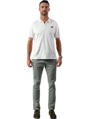 WOODPECKER Pima Cotton Polo Shirt White