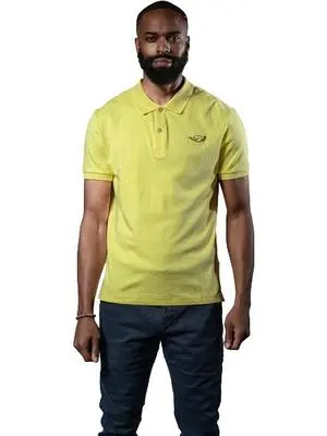 WOODPECKER Pima Cotton Polo Shirt Yellow