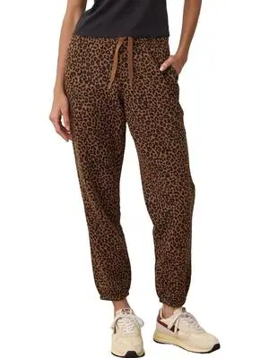 Marine Layer Cloud 9 Fleece Print Sweatpants - Leopard