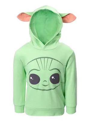 STAR WARS Baby Yoda Cosplay Pullover Hoodie - Green
