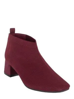 Tahari Corniche Knit Bootie Burgundy