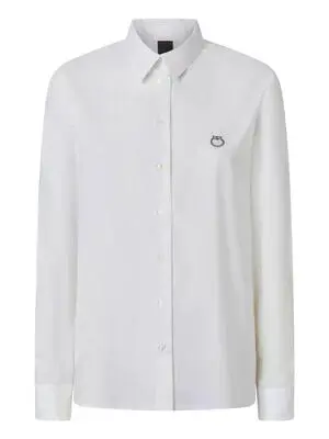Pinko Embroidered Cotton Shirt - White