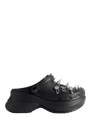 Balenciaga Crocs Mule With Jibbitz Charms - Black