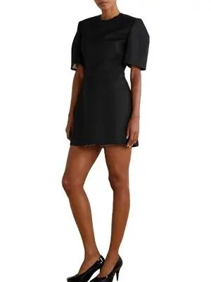 GIVENCHY Grain De Poudre Wool Mini Dress