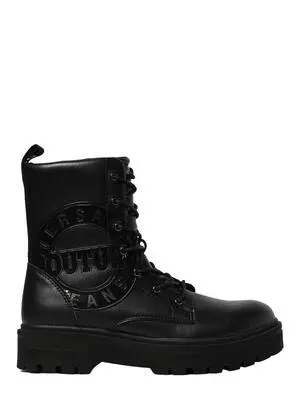 Versace Lace-up Boots - Black