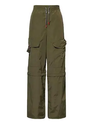 Stine Goya Detachable-panel Woven Trousers - Olive Night