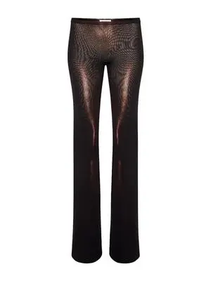 JEAN PAUL GAULTIER Mesh Straight Trouser - Black