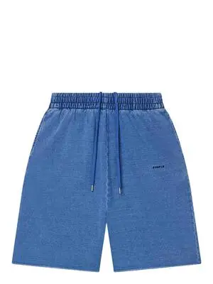 PURPLE BRAND Knit Jersey Shorts - Blue
