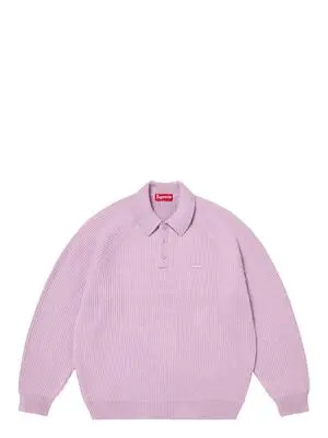 Supreme Small Box Polo Sweater - Purple